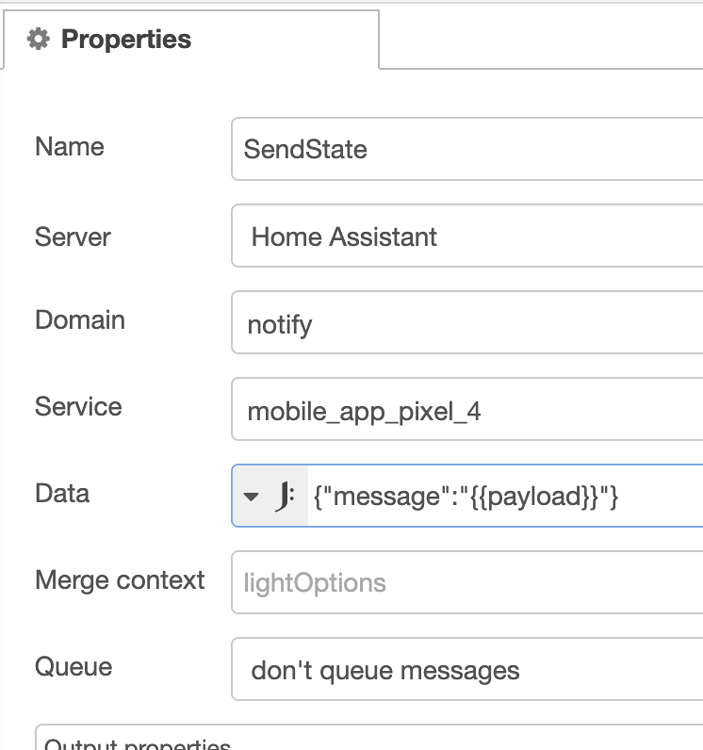 Simple dynamic notify message text - Node-RED - Home Assistant Community