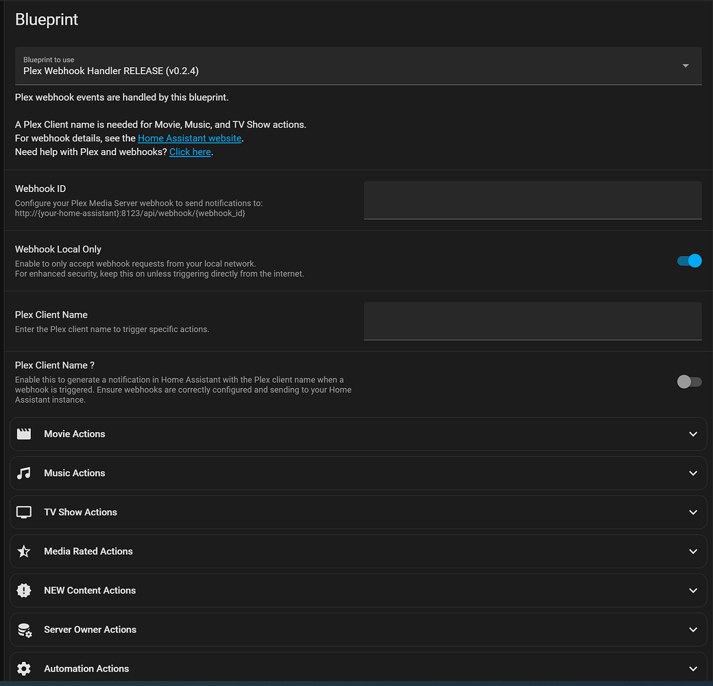 Plex Webhook Handler - Blueprints Exchange - Home Assistant Community