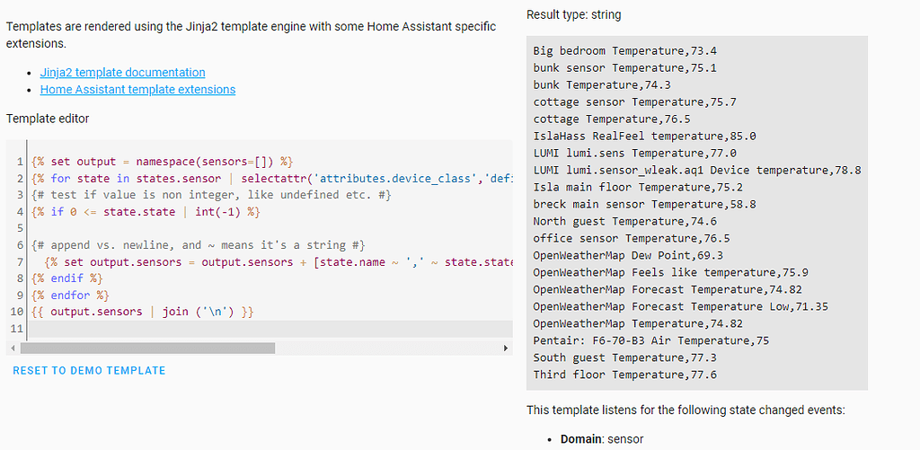 How to print template text in a card? - Configuration - Home Assistant ...