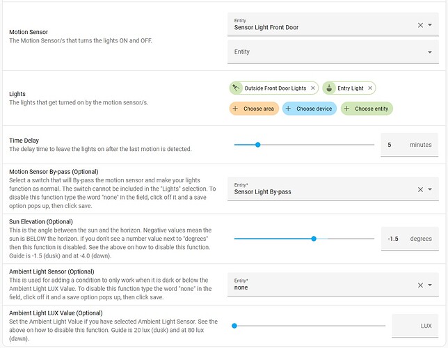 💡 Sensor Light - Motion Sensor - Door Sensor - Sun Elevation - LUX Value - Scenes - Time - Light ...
