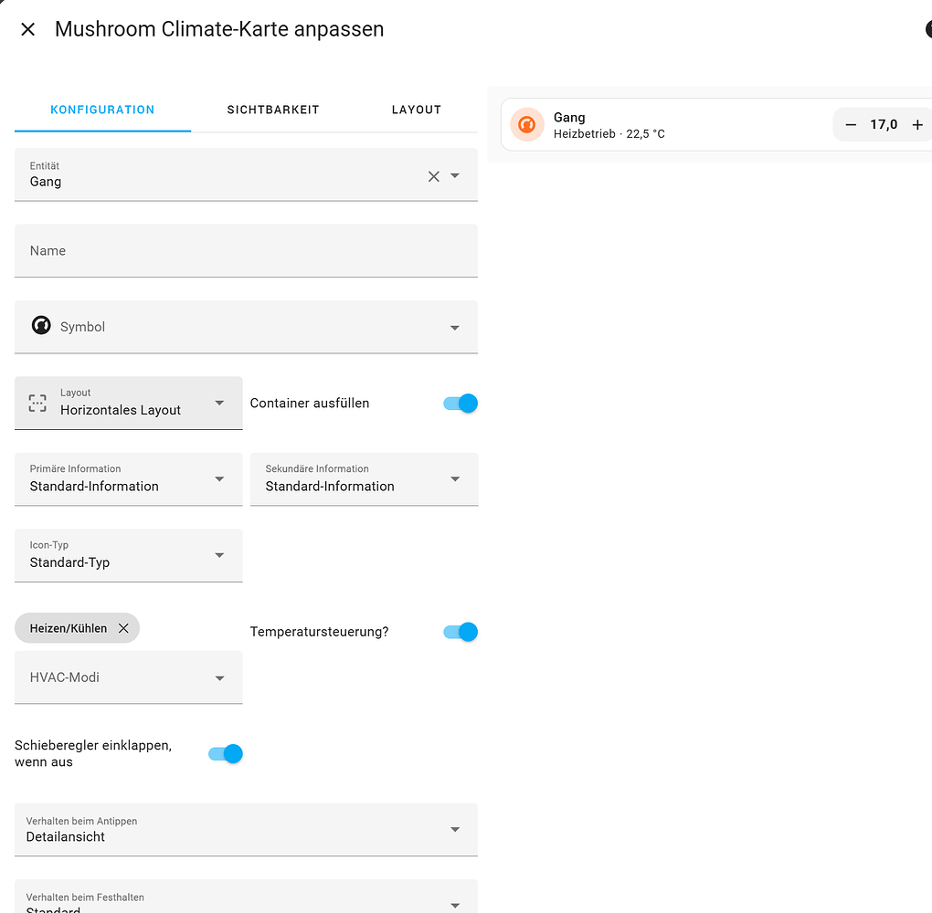 Heating card - Frontend - Home Assistant Community