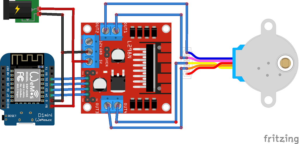 Pet feeder with D1 mini and stepper motor 28byj-48 5V, in ESPHome ...