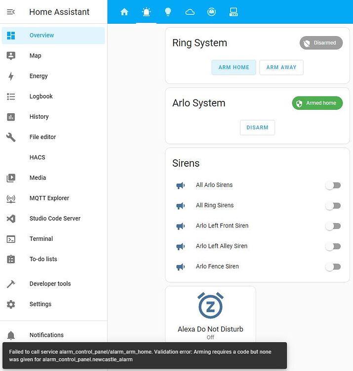 Ring Arm Mode Change after Core 2024.6.0 Update - Configuration - Home ...