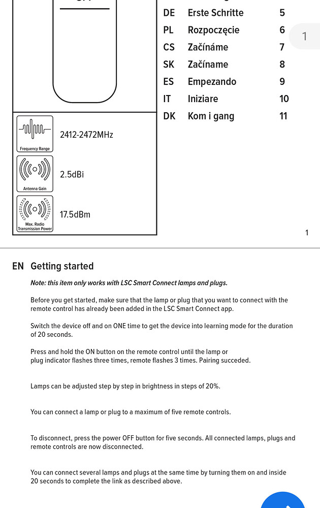 Is this LSC (Action) Tuya WiFi Remote compatible with HA ...