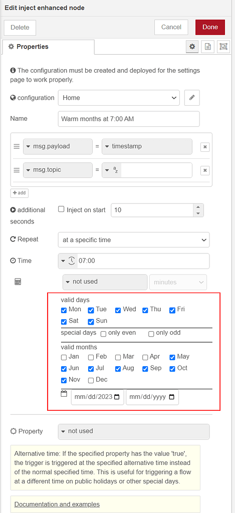 Unexpected Behavior Out Of Inject Enhanced Node Node Red Home Assistant Community