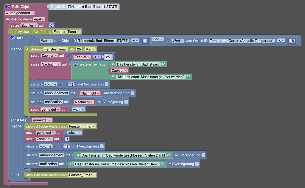 Window Open Alexa Notification Configuration Home Assistant Community