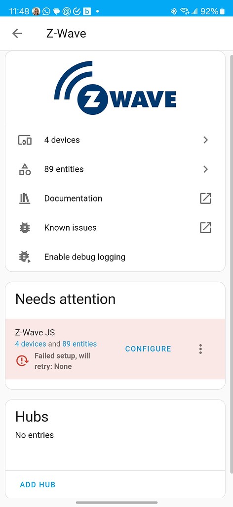 Core 2024.7.3 and OS 12.4 broke my ZWave - Z-Wave - Home Assistant Community