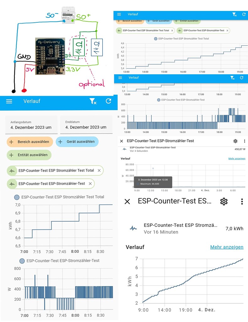 Pulse Counter Configuration ESP8266 and energy-meter with S0 interface - ESPHome - Home ...
