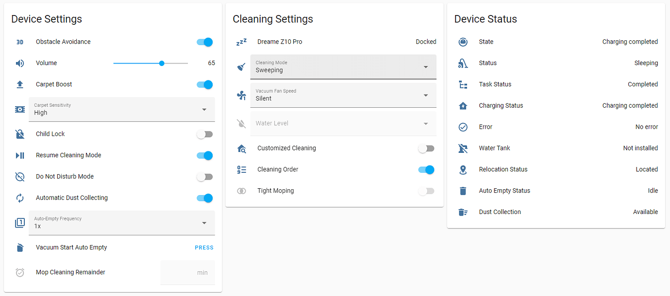 Custom Component: Dreame Vacuum - Custom Integrations - Home Assistant Community