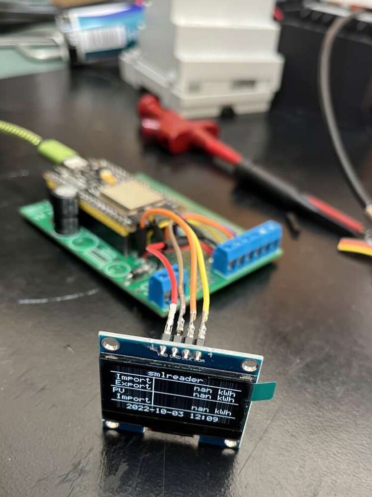 SML meter reader on ESP32 with I2C display to control openWB wallbox - Share your Projects ...