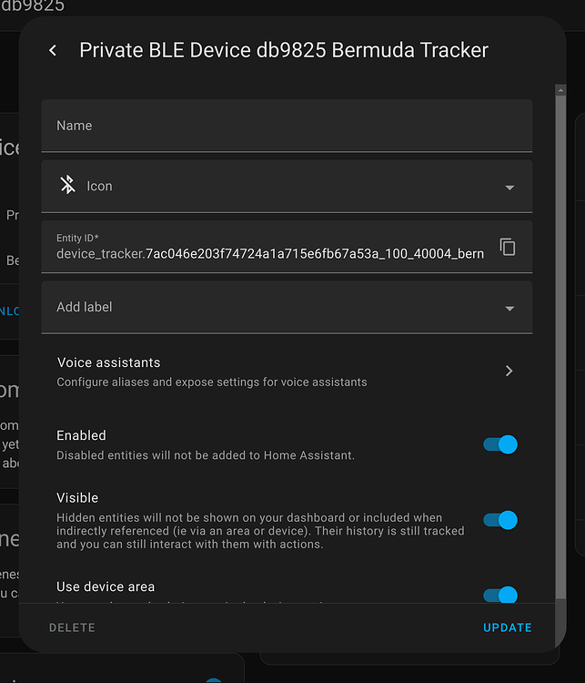 Private BLE Device for use with Bermuda BLE Trilateration (and others I guess) - Configuration ...