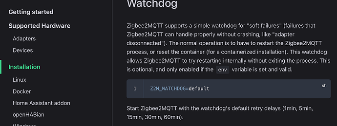 Z2M: “ Starting Zigbee2MQTT without watchdog.” - Configuration - Home Assistant Community