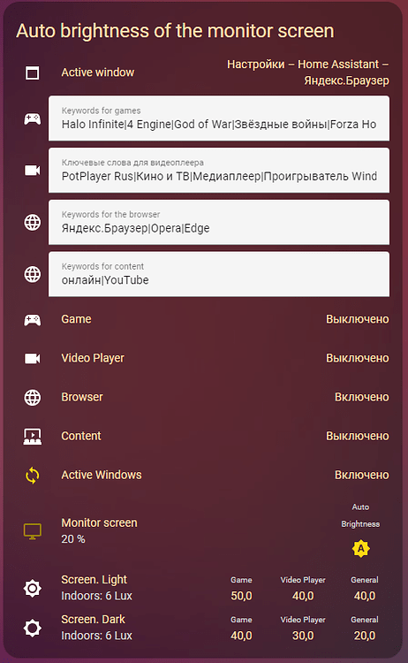 We control the brightness of the computer monitor screen ...