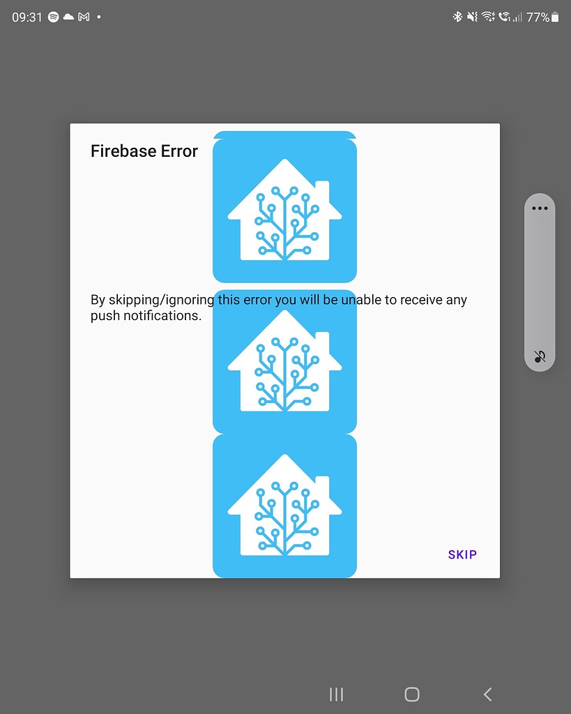 No push notifications due to Firebase error - Home Assistant Companion for Android - Home ...