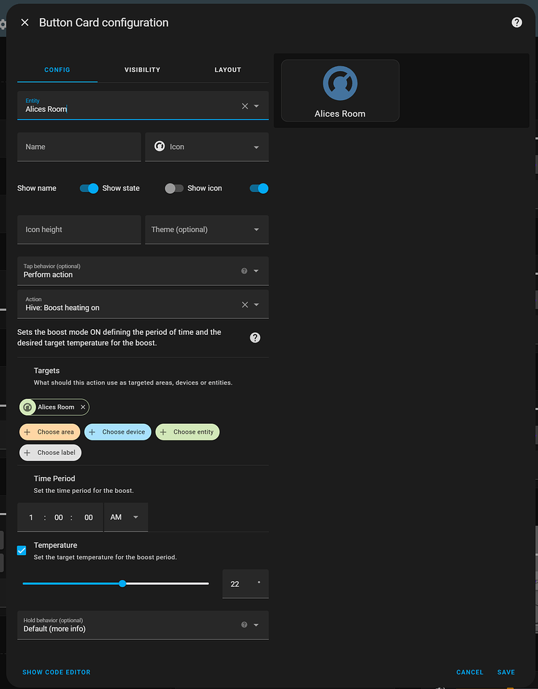 Hive Boost Button? - Frontend - Home Assistant Community