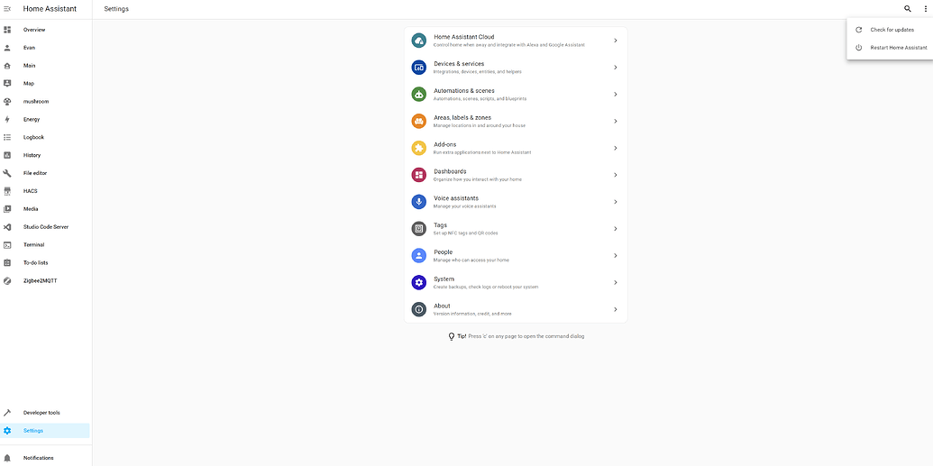How do I restart home assistant after update? - Home Assistant OS ...