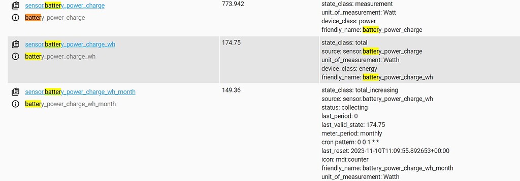 Unable to select sensor for Home Battery Storage in energy config - Configuration - Home ...