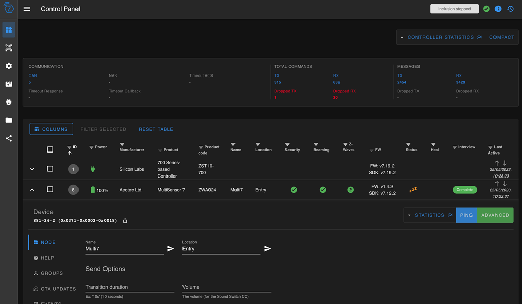 Aeotec multiSensor 7 doesn´t update his sensors to HA - Z-Wave - Home ...