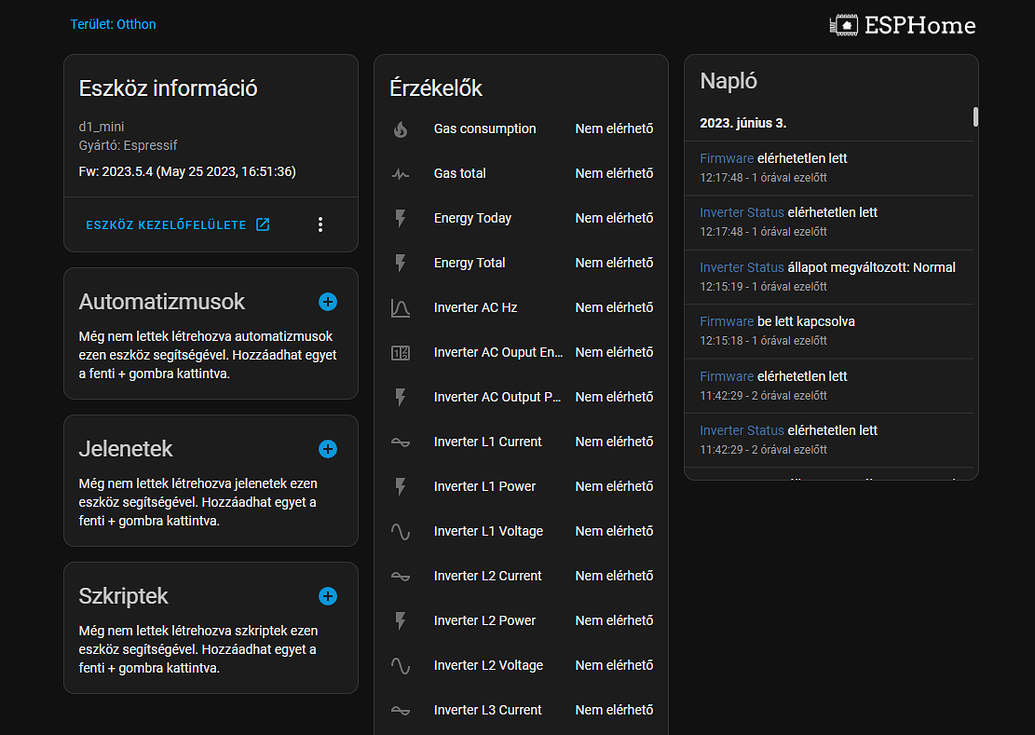 Growatt inverter modbus esp problem - ESPHome - Home Assistant Community