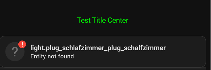 Vertical stack title in center - Frontend - Home Assistant Community