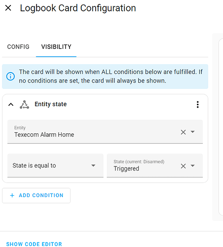 Logbook card - have visibility only if state has changed in X mins - Frontend - Home Assistant ...