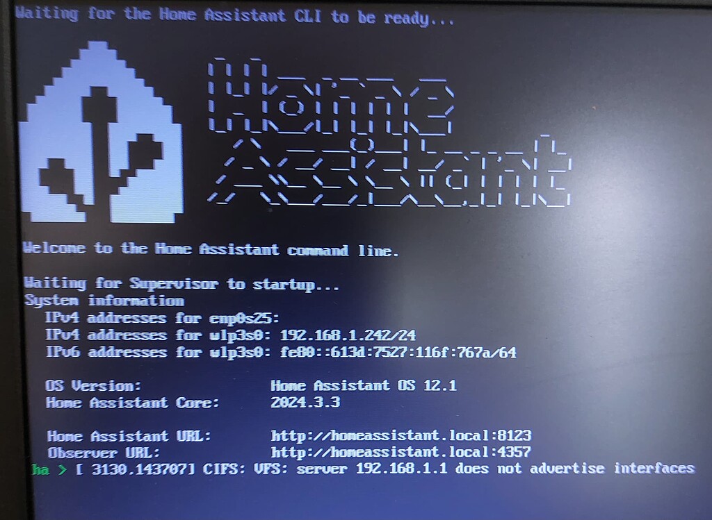 Some Sort Of Error Haos On Laptop Home Assistant Os Home Assistant