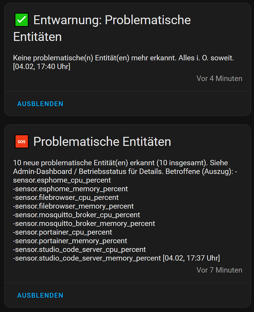 Supervisor Integration Entities Regularly Unavailable Configuration Home Assistant Community