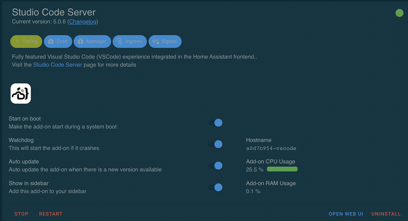 Home Assistant Community Add-on: Visual Studio Code - Home Assistant OS - Home Assistant Community