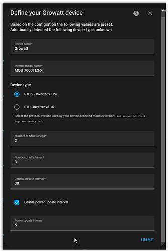 How to integrate Growatt inverter over modbus serial - Configuration ...