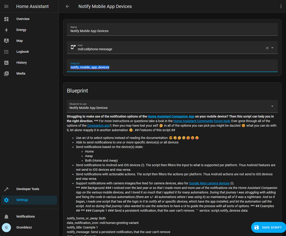 Notify Mobile Companion App Devices - Blueprints Exchange - Home Assistant Community