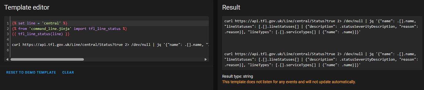 Command_line sensor using a template - Configuration - Home Assistant ...