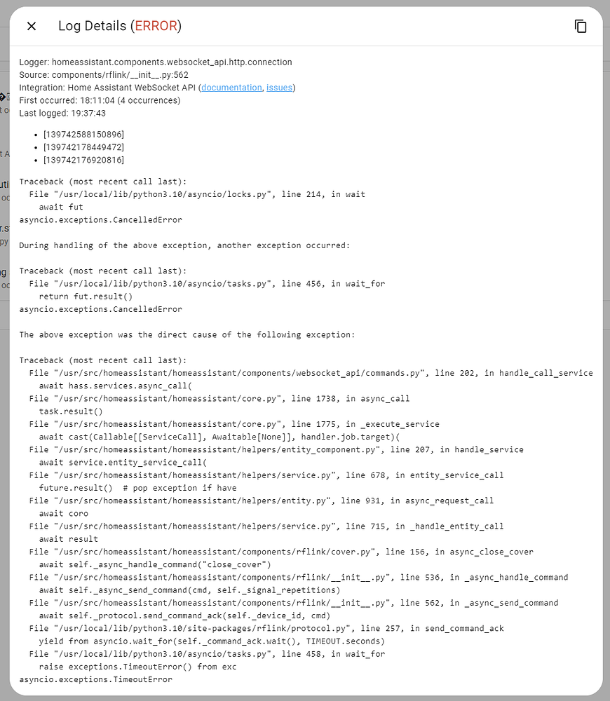 Operating System 9 2 And Rf Link Configuration Home Assistant Community