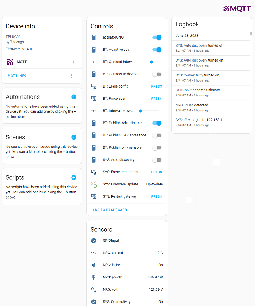 Theengs Plug - BLE Gateway 90 devices supported + Smart plug + Energy ...