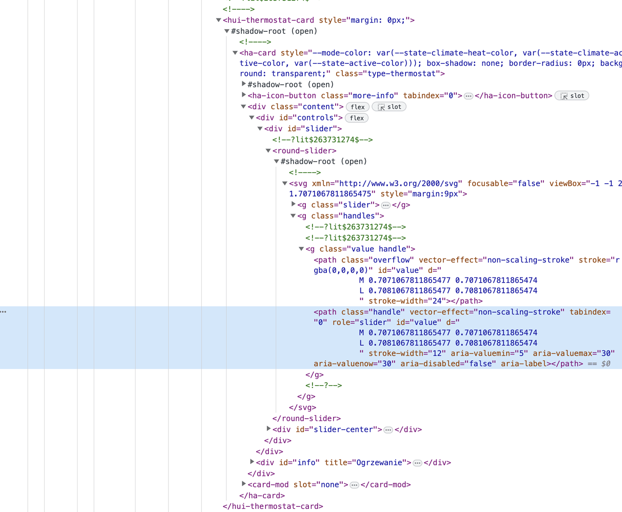 Thermostat Card Handle Stroke Frontend Home Assistant Community