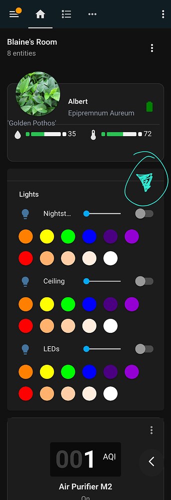 Configure custom button-card to change light color - Frontend - Home ...