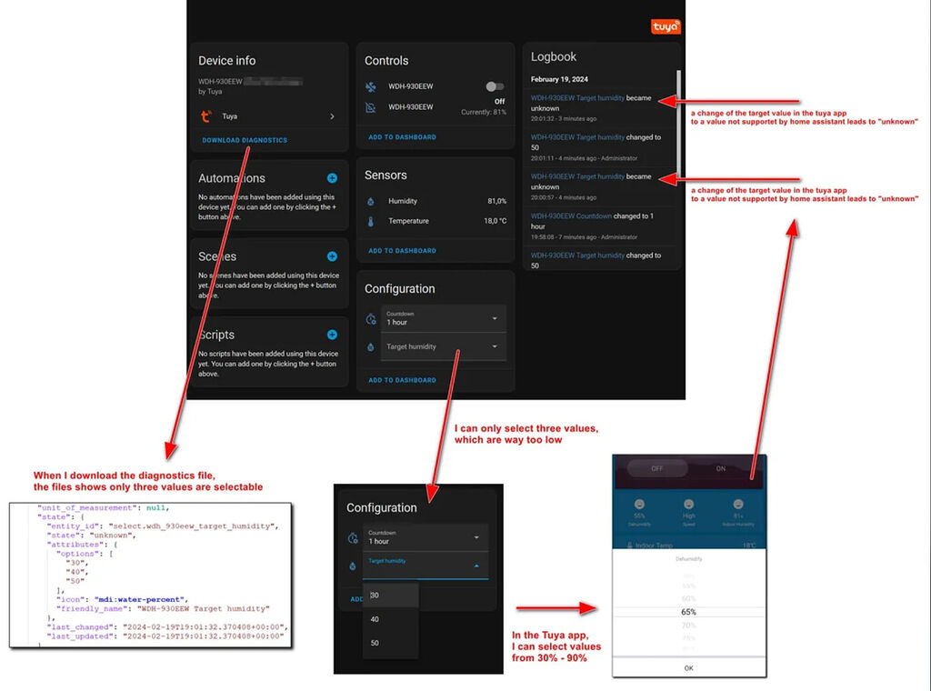 Tuya device missing settings - Can I correct that in any way? - Configuration - Home Assistant ...
