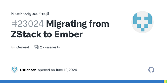Migrating from Ember to ZStack Coordinator in ZigBee2mqtt - Seeking Advice - Zigbee - Home ...