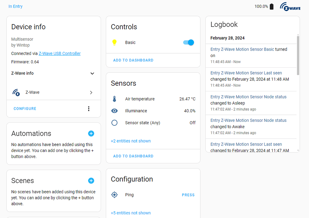 Z-Wave Motion Sensor issue - "basic" device - Z-Wave - Home Assistant Community