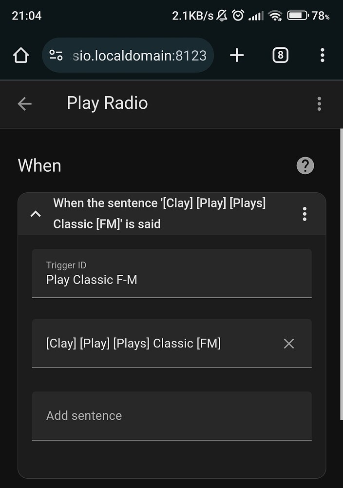 How to play radio channel on Home Assistant Voice Media Player - Voice ...