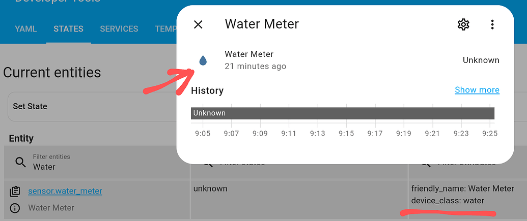 Tell HA that the sensor is a water sensor - Configuration - Home ...