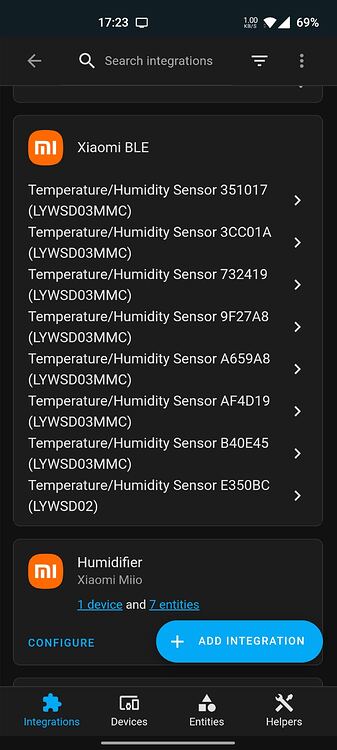 Names of BLE devices in the "Integration" page - Blueprints - Home ...