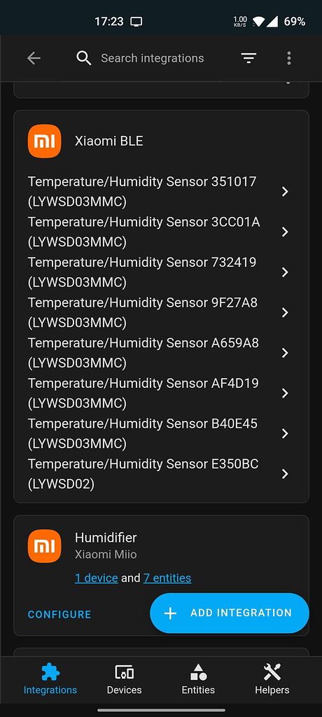 Names of BLE devices in the "Integration" page - Blueprints - Home ...