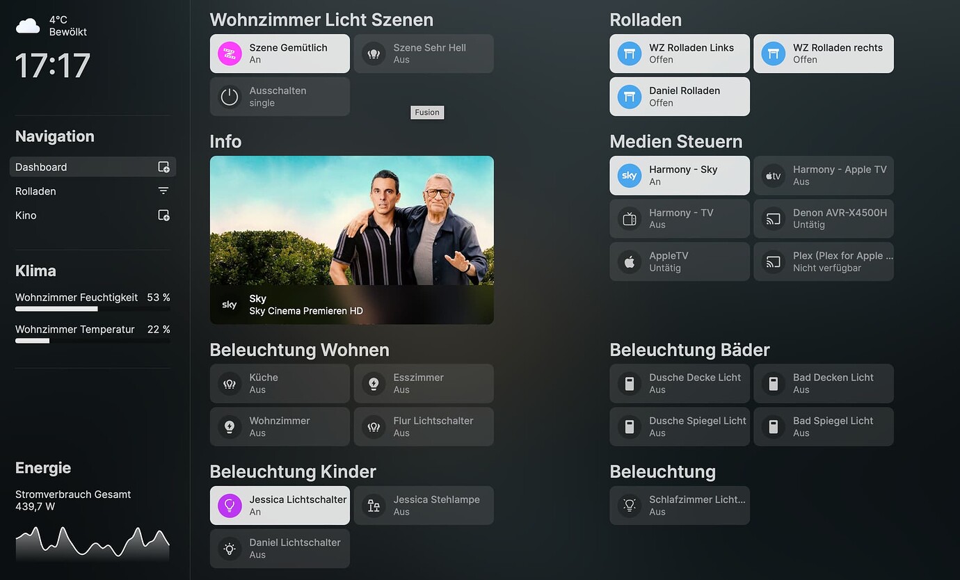 Ha-fusion: A modern, easy-to-use and performant custom Home Assistant dashboard - Dashboards ...