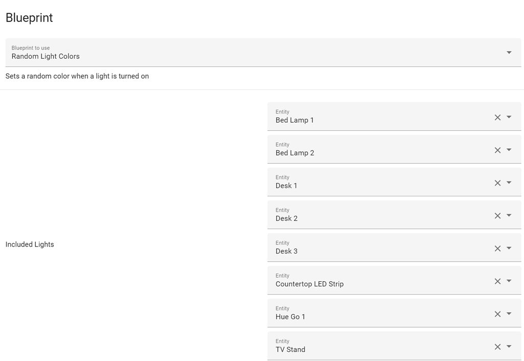 Random Light Colors - Blueprints Exchange - Home Assistant Community