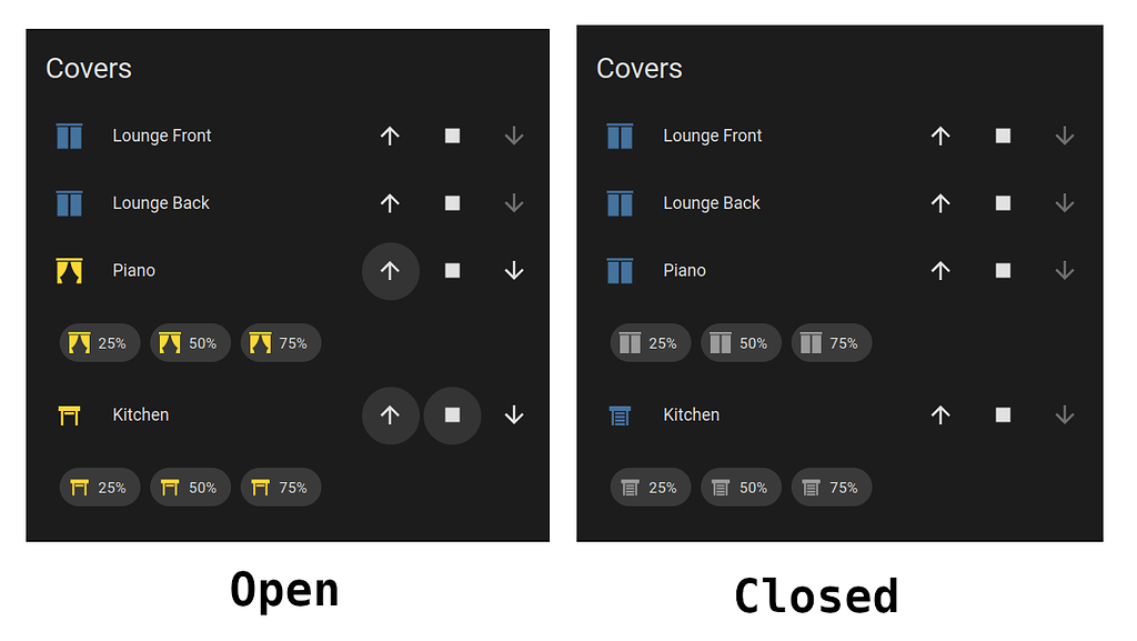 State color of buttons in Entities Card - Configuration - Home ...