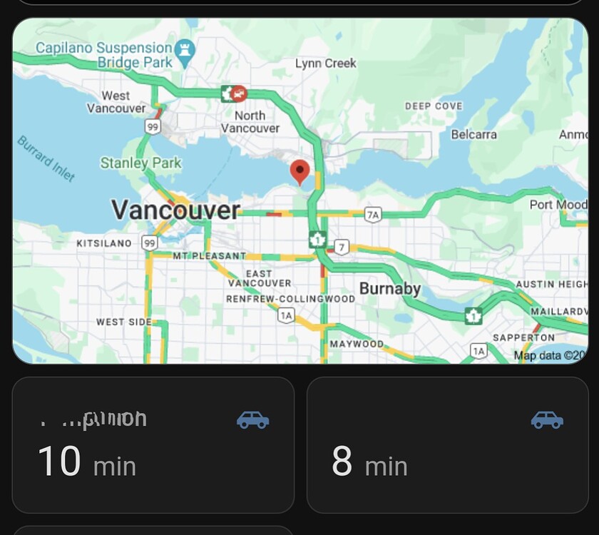 Google maps card with traffic - Frontend - Home Assistant Community