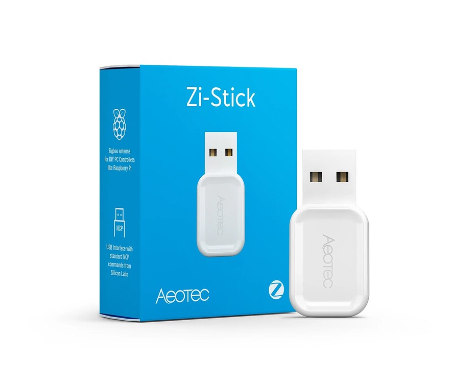 Aeotec Zi-Stick (model “ZGA008”) Zigbee Coordinator USB dongle based on Silicon Labs EFR32MG21 ...