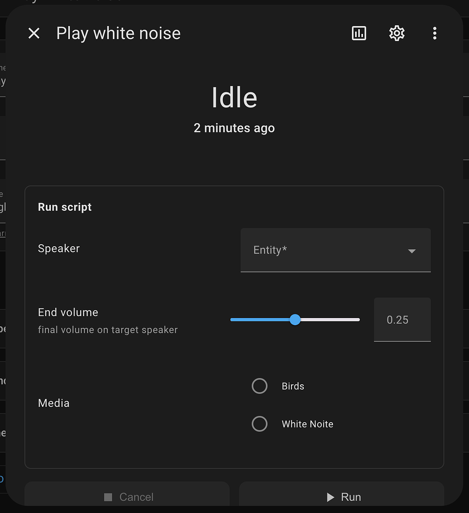 Call Parameterized Script Via A Dialog Form Requesting Values For
