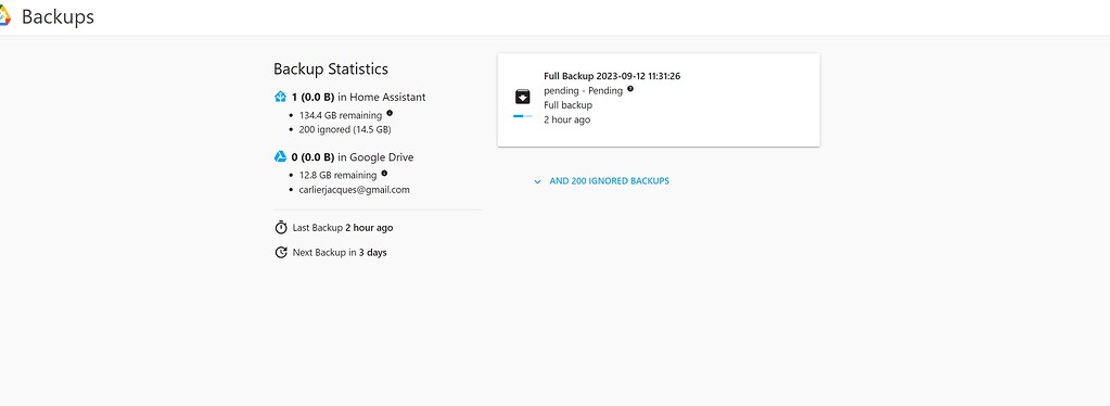 Full backup pending - Home Assistant Community