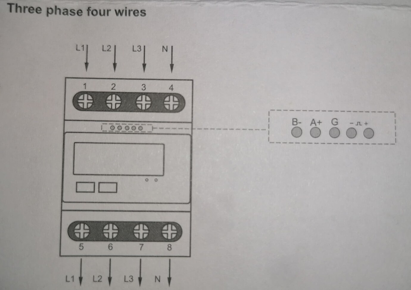 Electricity Meter Eastron SDM72D-M-2 Modbus connection Elfin EW11 ...